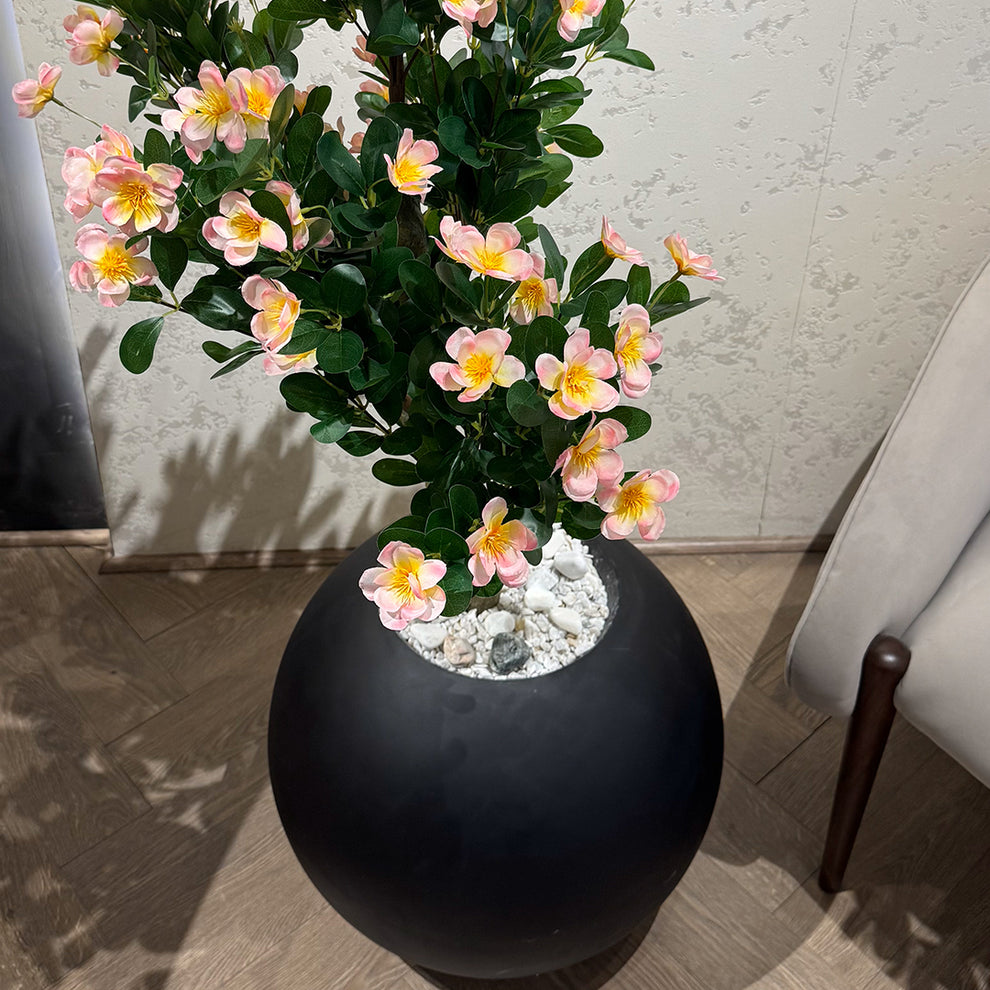 Zen Flower With Round Planter – Fanaan by Brighto